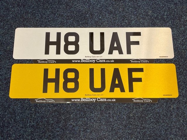 Number Plate Plate H8 Uaf Private Personalised Registration buaf number-plate-plate-h8-uaf-private-personalised-registration-buaf