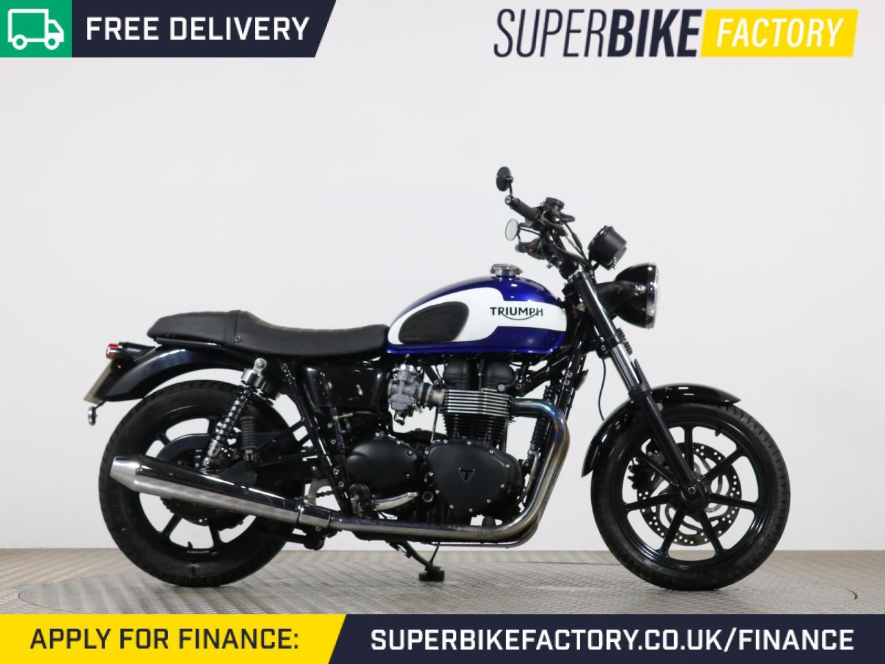 2016 TRIUMPH BONNEVILLE NEWCHURCH BLUE with 4899 miles - Used ...