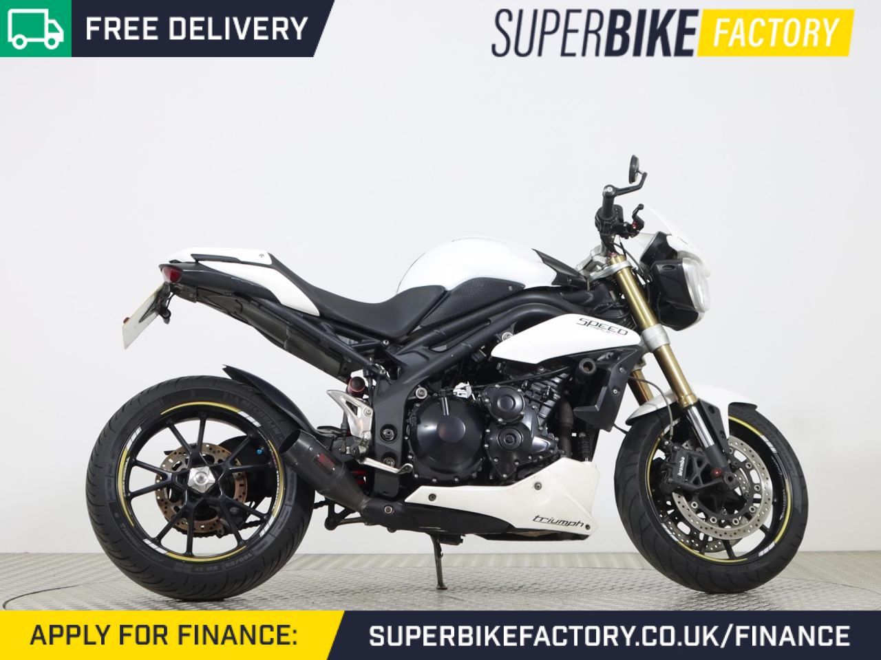 2013 TRIUMPH SPEED TRIPLE 1050 WHITE with 19100 miles - Used Motorbikes ...