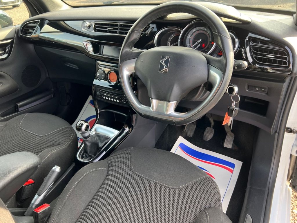 Citroen DS3 1.6 E-HDI DStyle Plus 3 Door Diesel White 1 Owner 0 Tax