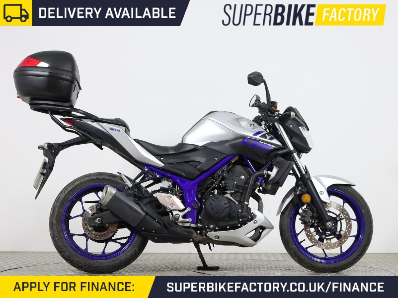 2016 YAMAHA MT-03 SILVER with 6292 miles - Used Motorbikes Dealer ...