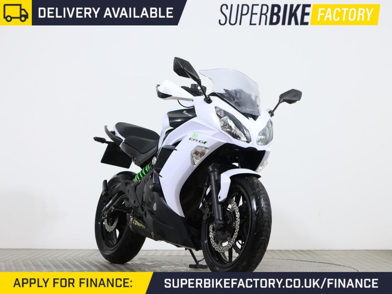 2016 KAWASAKI ER-6F WHITE with 12612 miles - Used Motorbikes Dealer: Cheshire & Donington Park ...