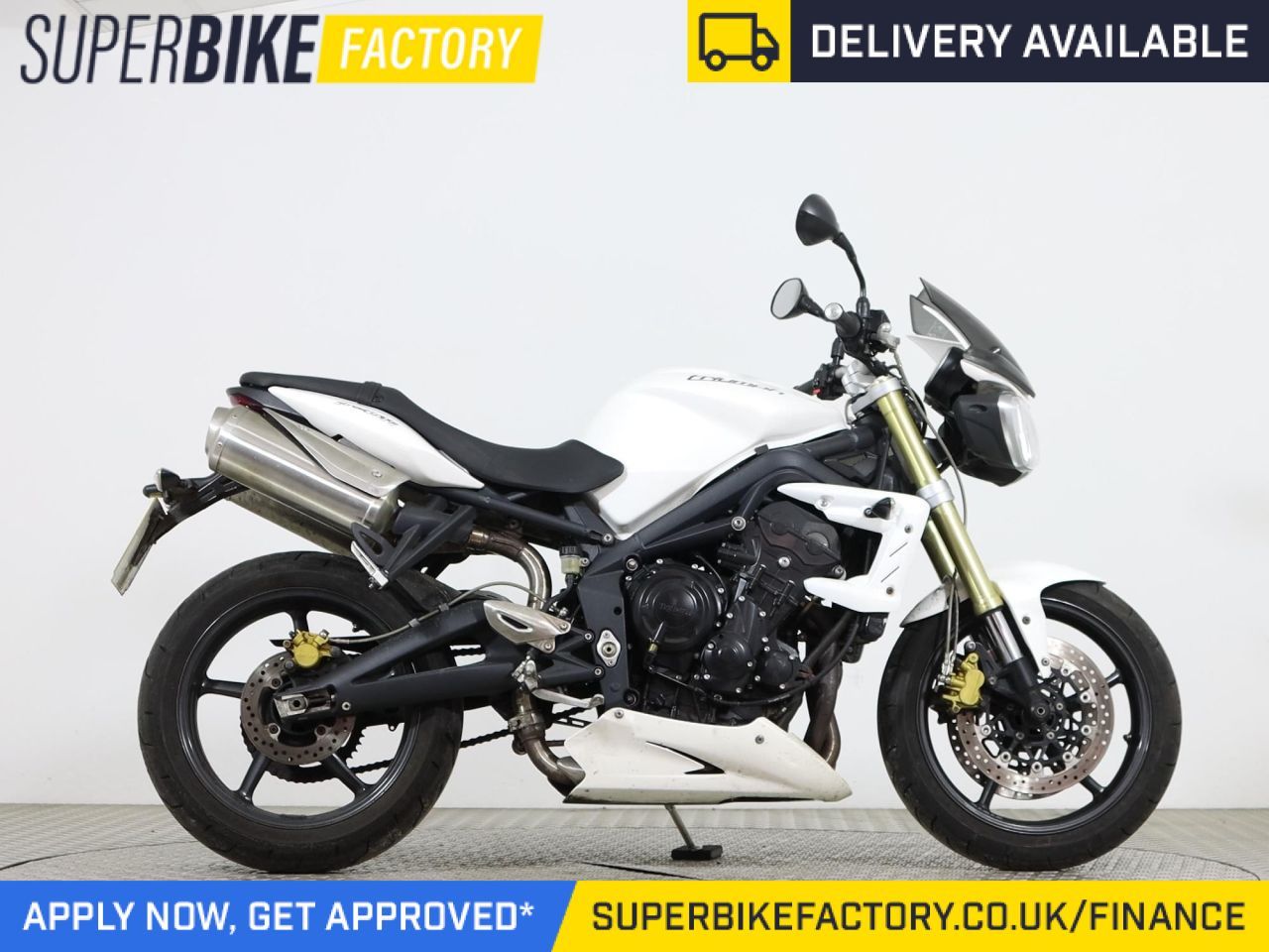 2012 TRIUMPH STREET TRIPLE 675 WHITE with 7771 miles - Used Motorbikes ...
