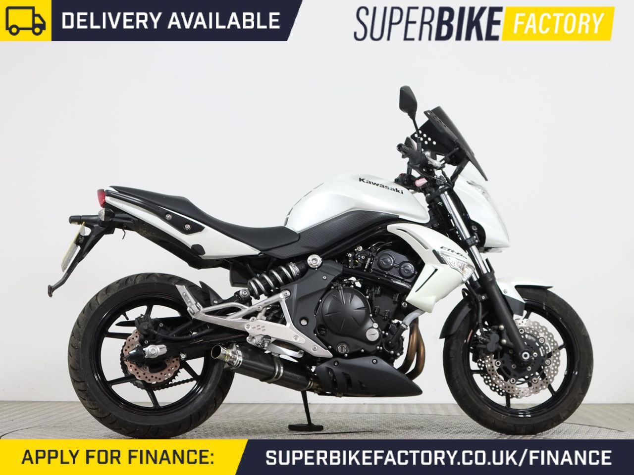 2011 KAWASAKI ER-6N WHITE with 5422 miles - Used Motorbikes Dealer: Cheshire & Donington Park ...