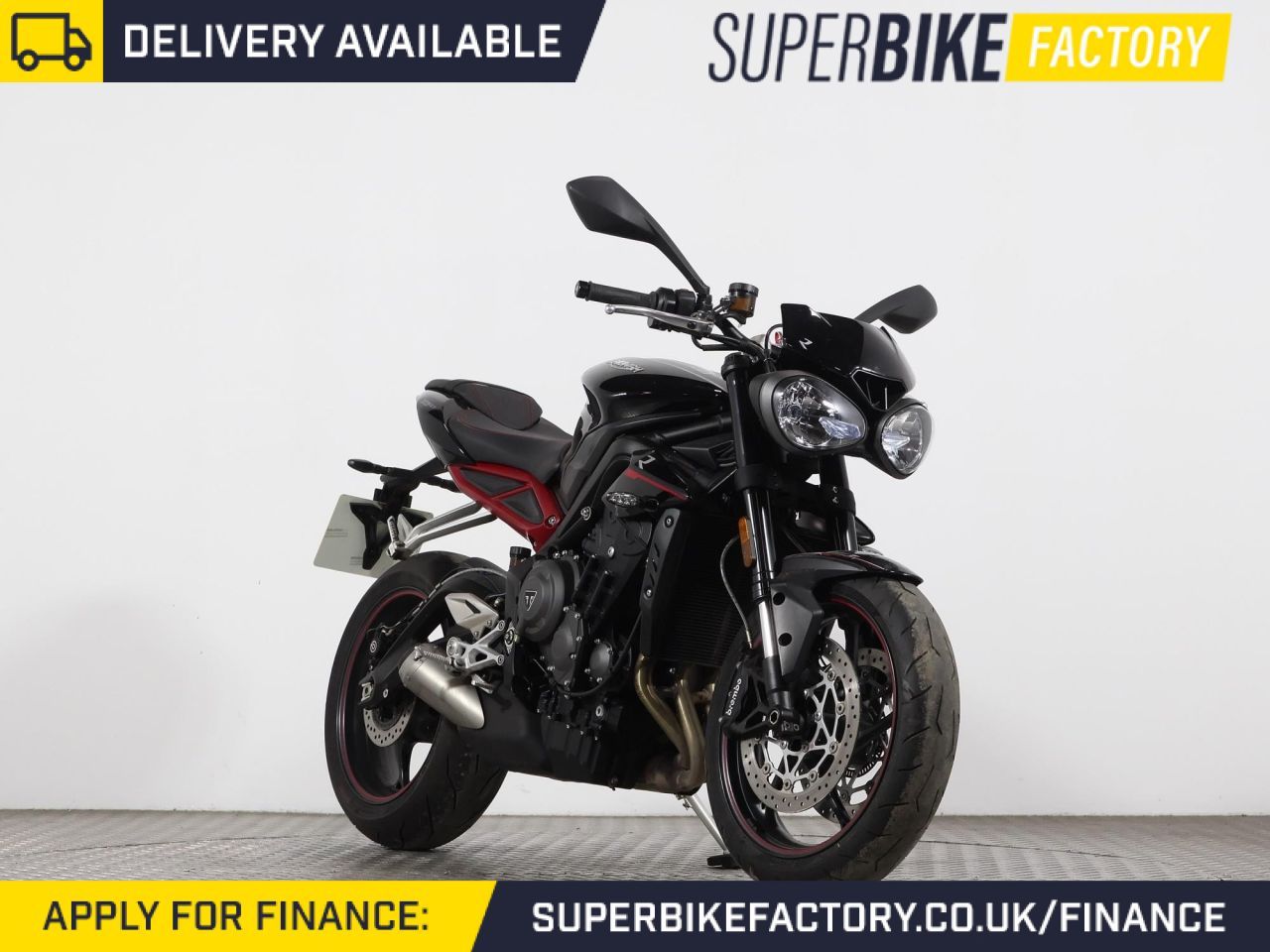 2017 TRIUMPH STREET TRIPLE 765 BLACK with 3610 miles - Used Motorbikes ...