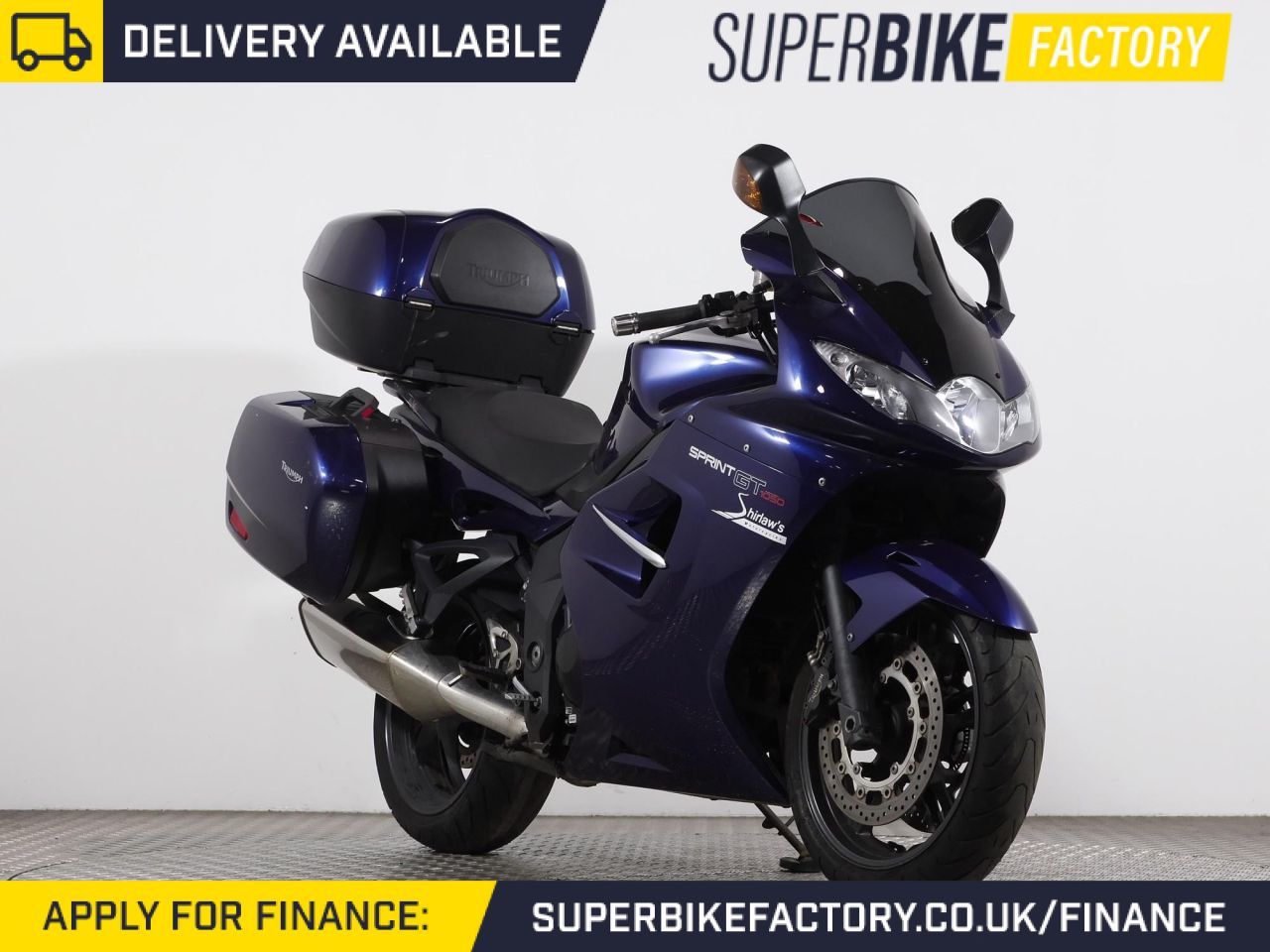 2012 TRIUMPH SPRINT GT 1050 BLUE with 11151 miles - Used Motorbikes ...