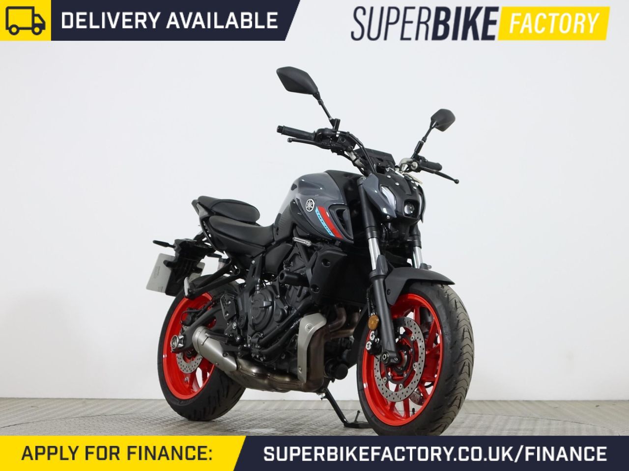 2021 YAMAHA MT-07 GREY with 577 miles - Used Motorbikes Dealer ...