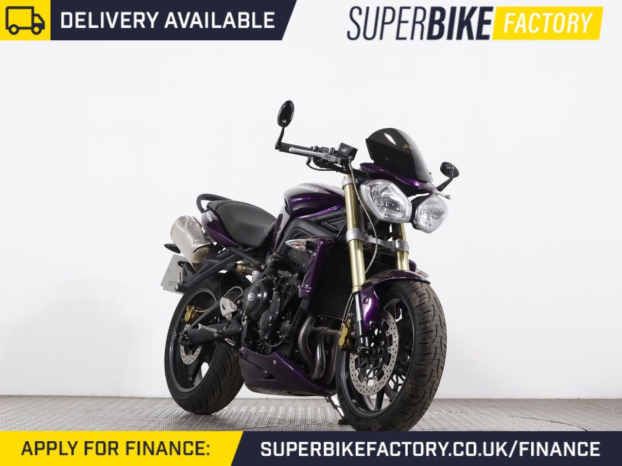 2012 TRIUMPH STREET TRIPLE 675 PURPLE with 10217 miles - Used ...