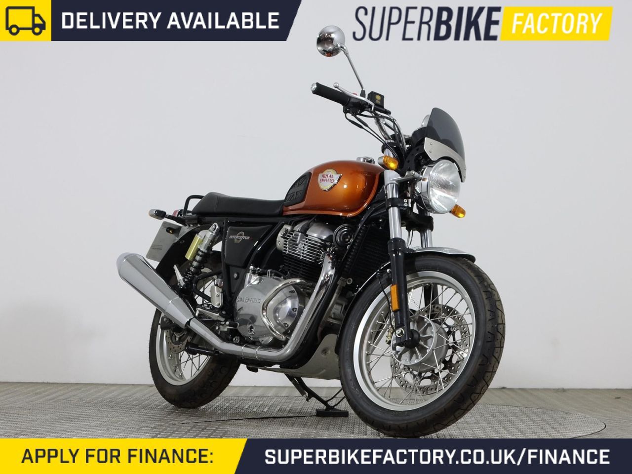2019 ROYAL ENFIELD INTERCEPTOR ORANGE with 843 miles - Used Motorbikes ...