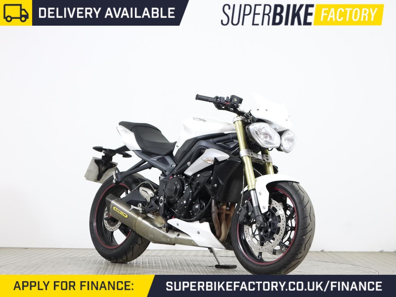 2016 TRIUMPH STREET TRIPLE 675 WHITE with 13257 miles - Used Motorbikes ...