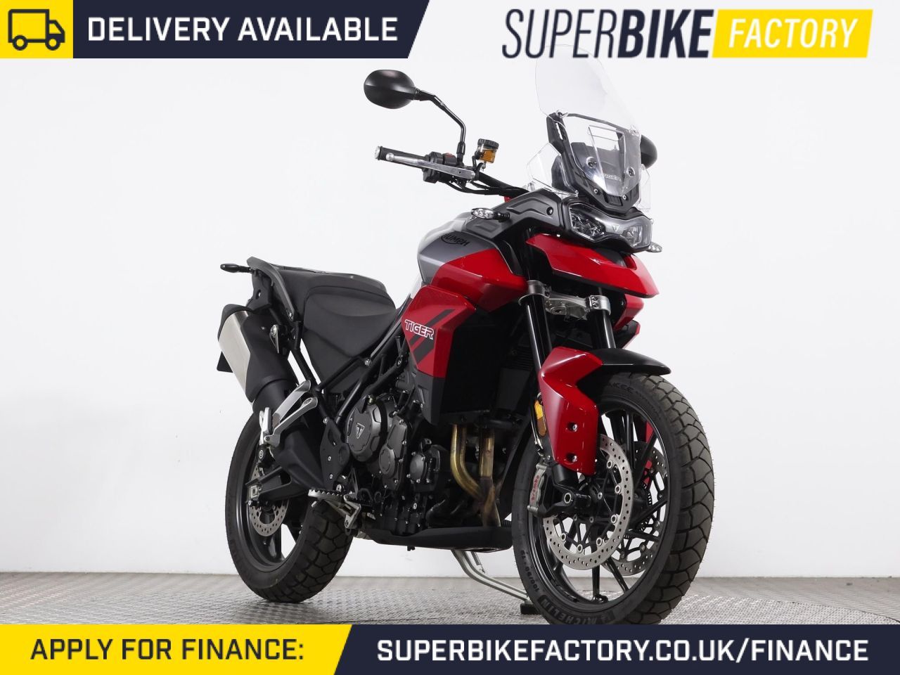 2021 TRIUMPH TIGER 850 RED with 1492 miles - Used Motorbikes Dealer ...