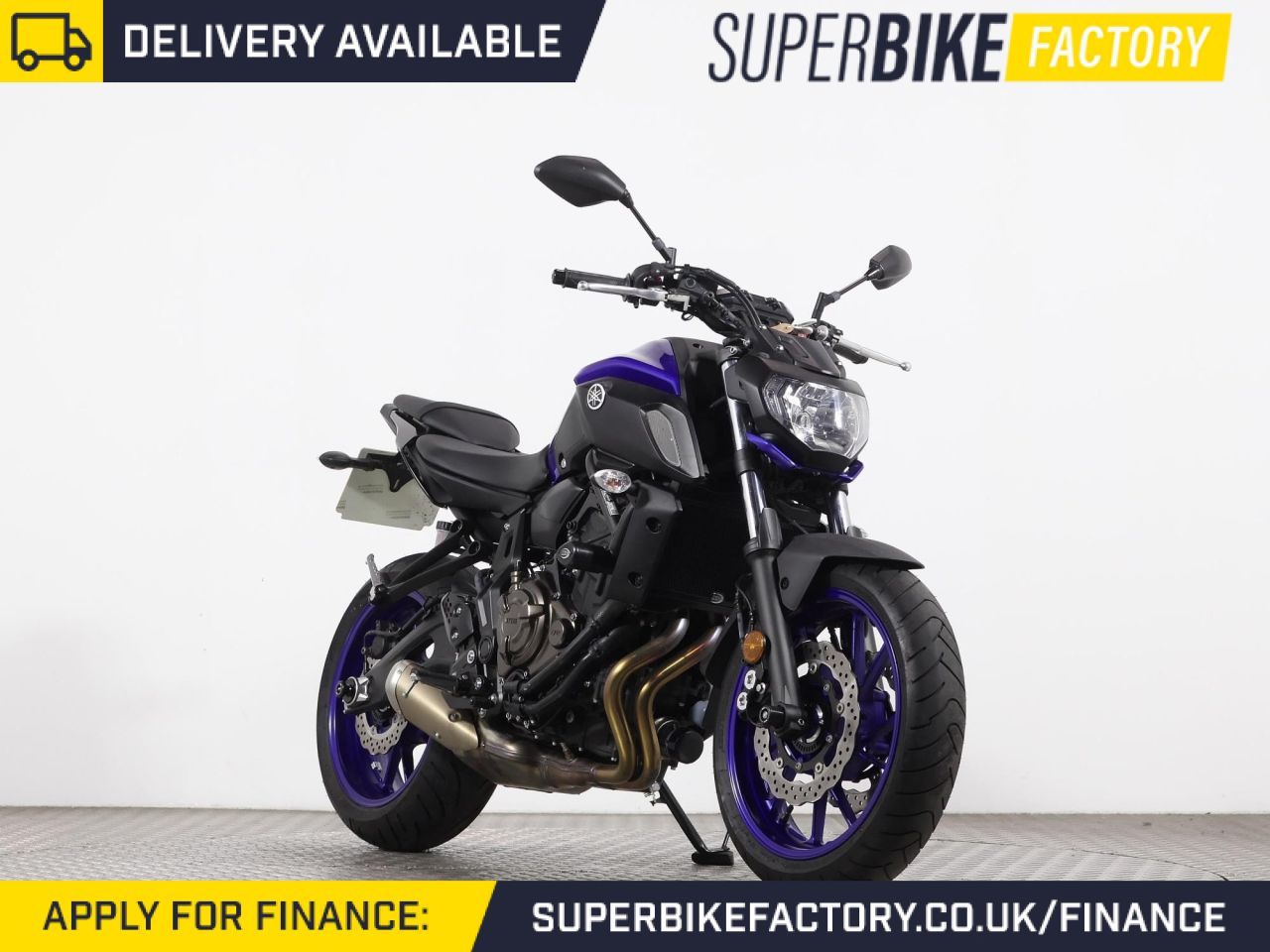 2018 YAMAHA MT-07 BLUE with 567 miles - Used Motorbikes Dealer ...