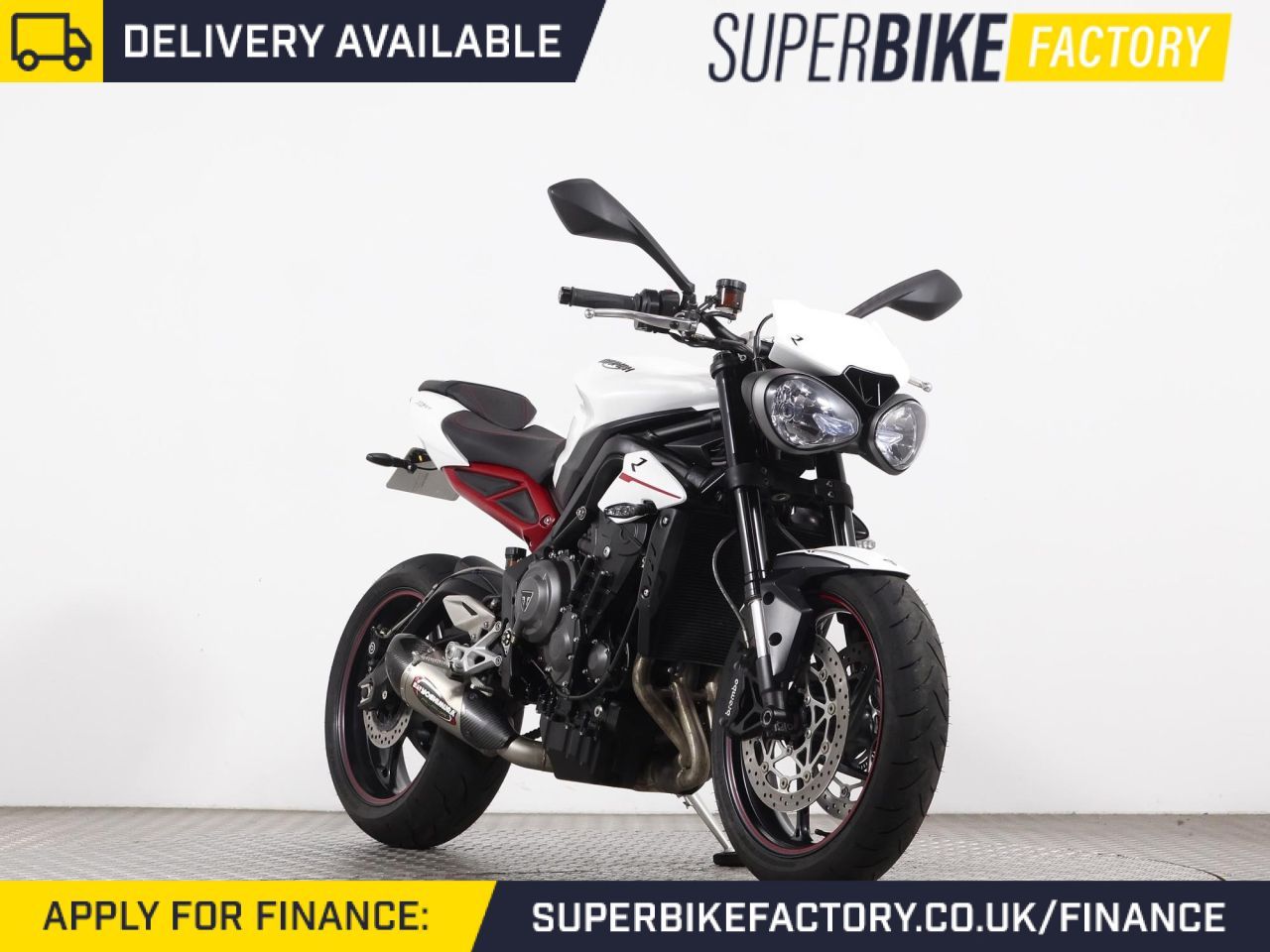 2018 TRIUMPH STREET TRIPLE 765 WHITE with 3074 miles - Used Motorbikes ...