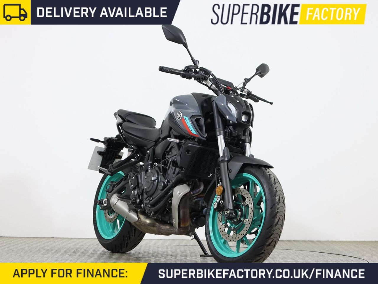 2022 YAMAHA MT-07 GREY with 1339 miles - Used Motorbikes Dealer ...