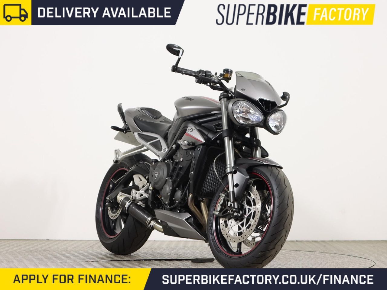 2017 TRIUMPH STREET TRIPLE 765 SILVER with 7239 miles - Used Motorbikes ...