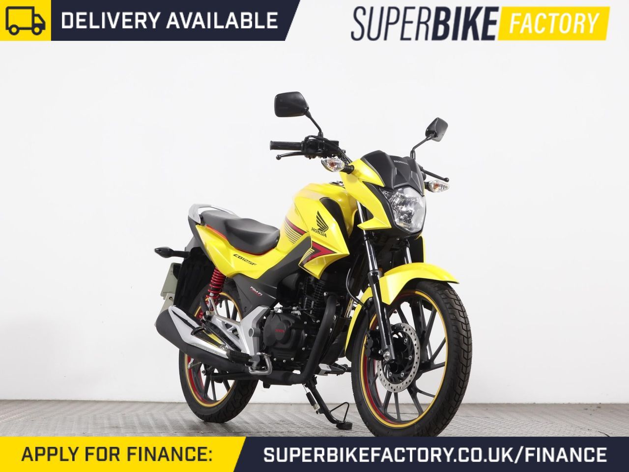 2016 HONDA CB125F YELLOW with 9 miles - Used Motorbikes Dealer ...