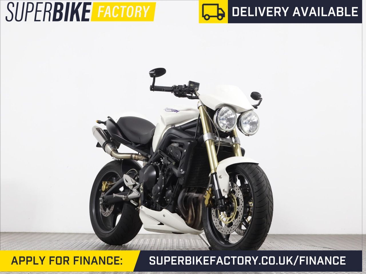 2008 TRIUMPH STREET TRIPLE 675 WHITE with 19489 miles - Used Motorbikes ...