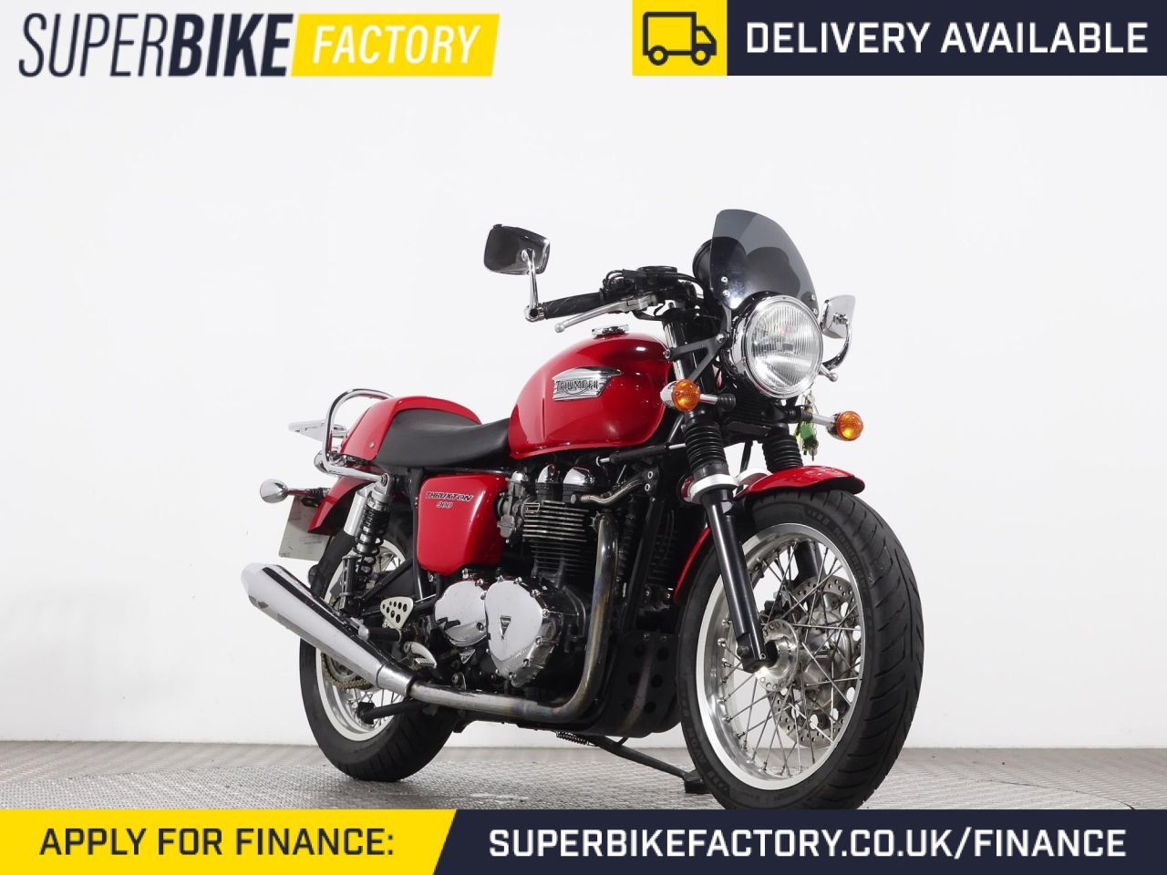 2010 TRIUMPH THRUXTON 900 RED with 25722 miles - Used Motorbikes Dealer ...