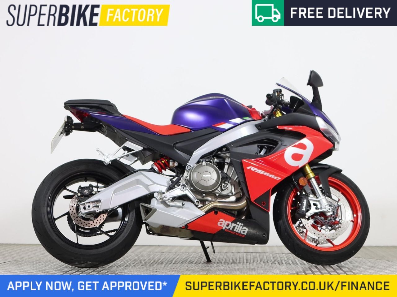 2021 APRILIA RS660 RED with 1231 miles - Used Motorbikes Dealer ...