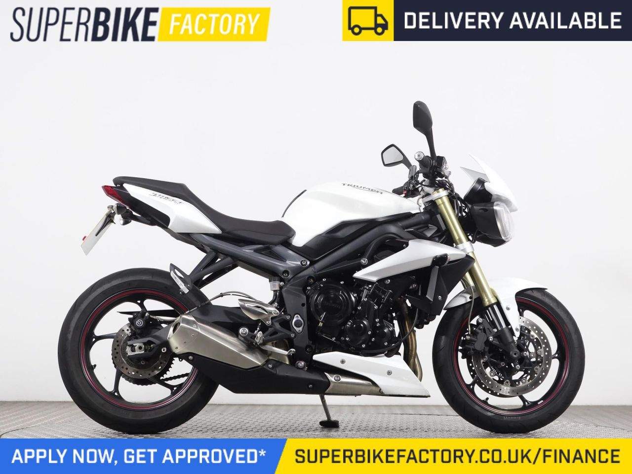 2016 TRIUMPH STREET TRIPLE 675 WHITE with 4340 miles - Used Motorbikes ...