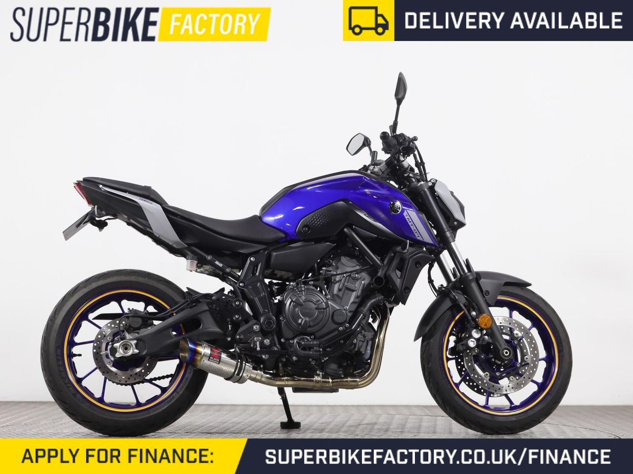 2022 YAMAHA MT-07 BLUE with 1300 miles - Used Motorbikes Dealer ...