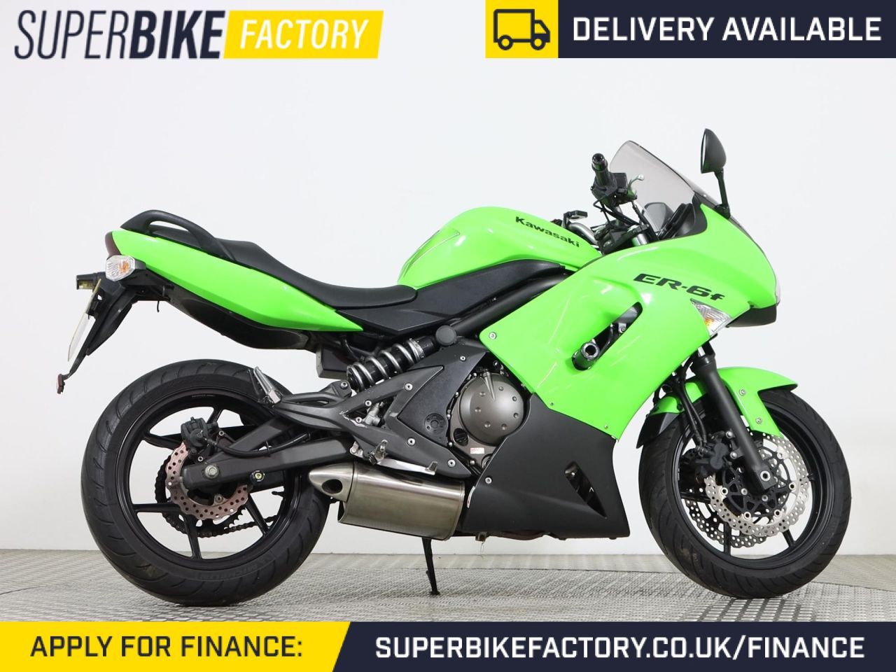2009 KAWASAKI ER-6F GREEN with 9828 miles - Used Motorbikes Dealer: Cheshire & Donington Park ...