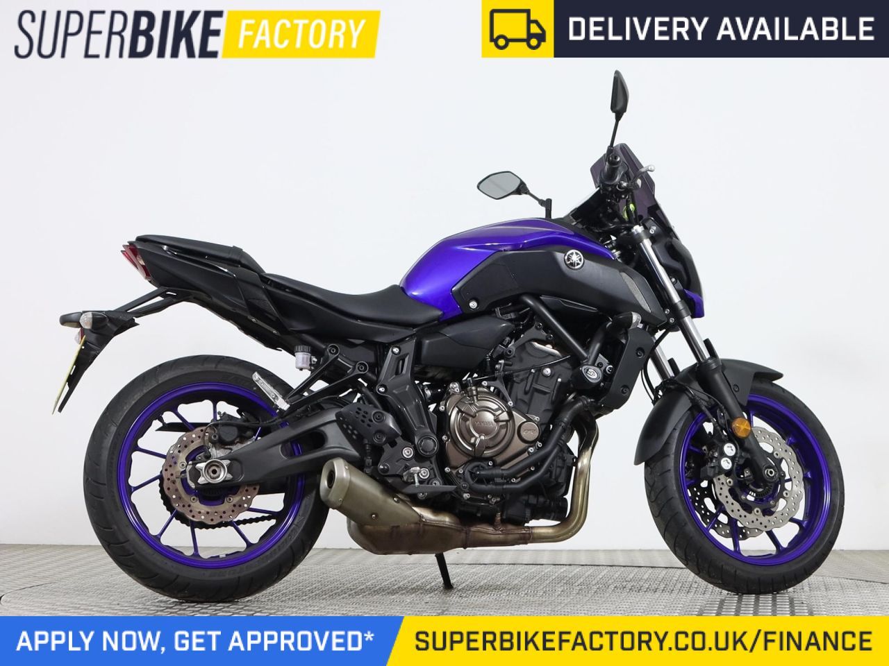 2019 YAMAHA MT-07 BLUE with 5300 miles - Used Motorbikes Dealer ...