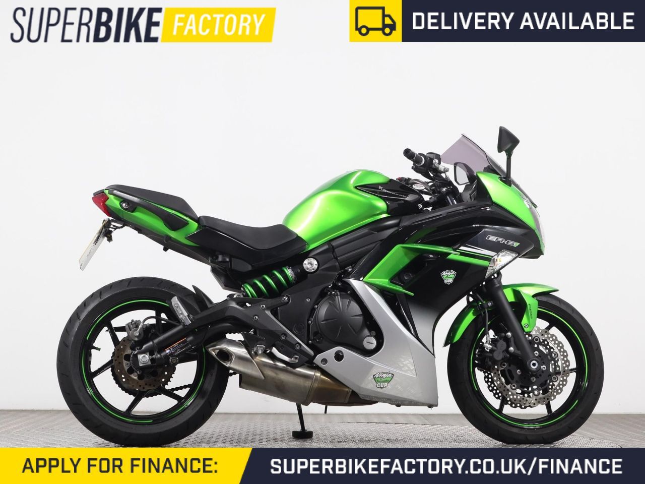 2016 KAWASAKI ER-6F GREEN with 5232 miles - Used Motorbikes Dealer: Cheshire & Donington Park ...