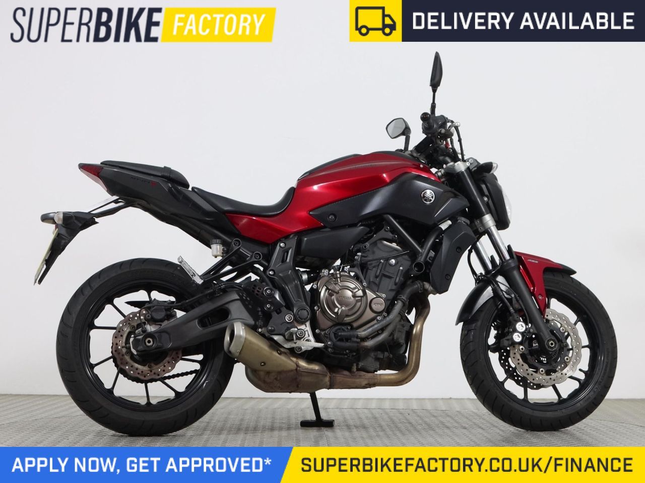 2016 YAMAHA MT-07 RED with 9869 miles - Used Motorbikes Dealer ...