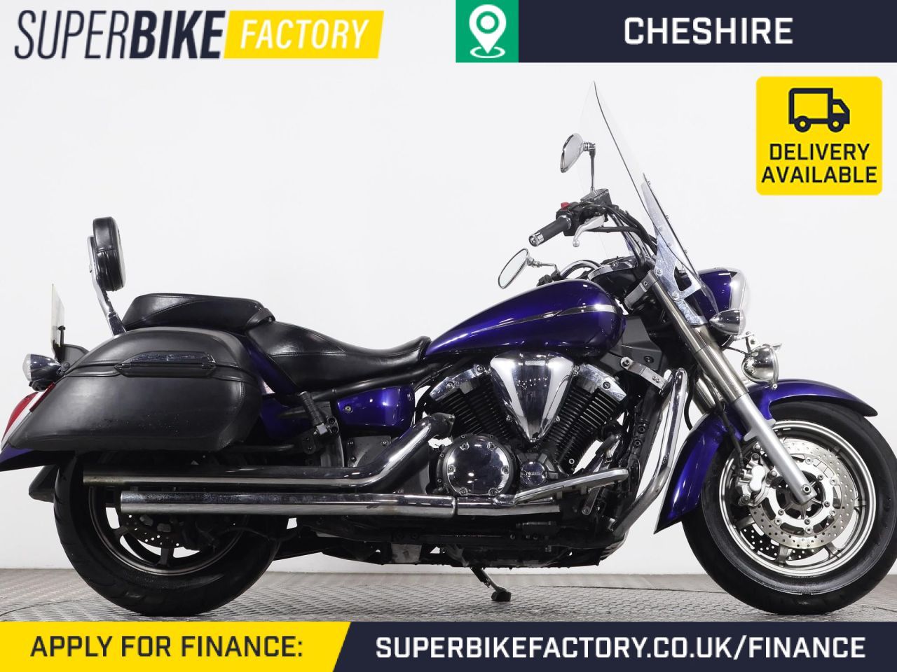 2009 YAMAHA XVS1300 BLUE with 13348 miles - Used Motorbikes Dealer ...