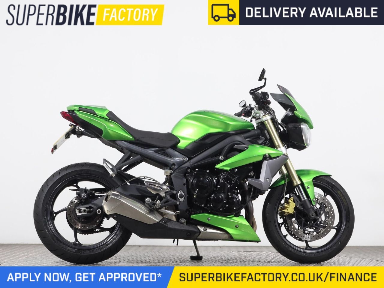 2014 TRIUMPH STREET TRIPLE 675 GREEN with 14581 miles - Used Motorbikes ...