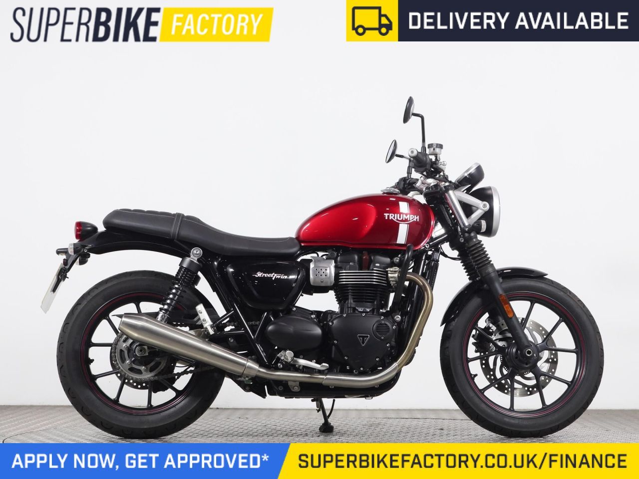 2016 TRIUMPH STREET TWIN RED with 1690 miles - Used Motorbikes Dealer ...