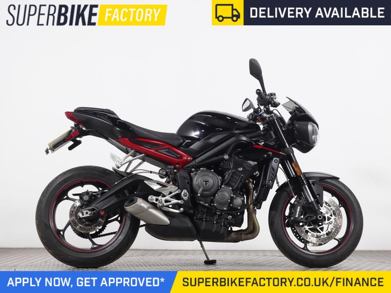 2017 TRIUMPH STREET TRIPLE 765 BLACK with 3918 miles - Used Motorbikes ...