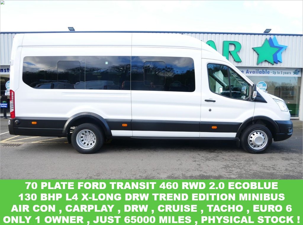 Ford Transit 460 Rwd 2.0 Ebl 130 BHP L4 X-Long Trend 17 Seater MINIbus
