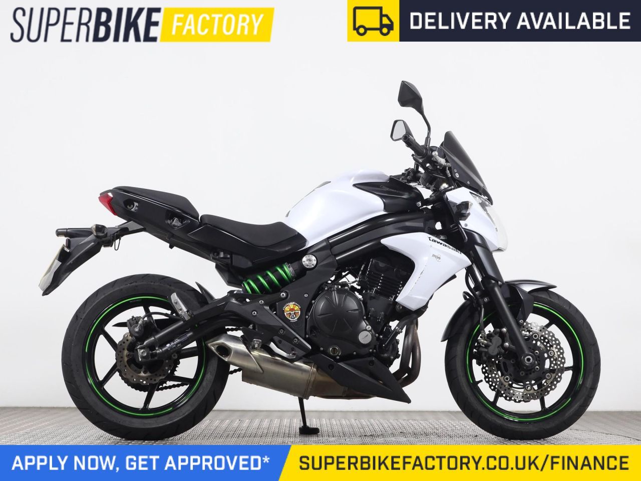 2016 KAWASAKI ER-6N WHITE with 11850 miles - Used Motorbikes Dealer: Cheshire & Donington Park ...