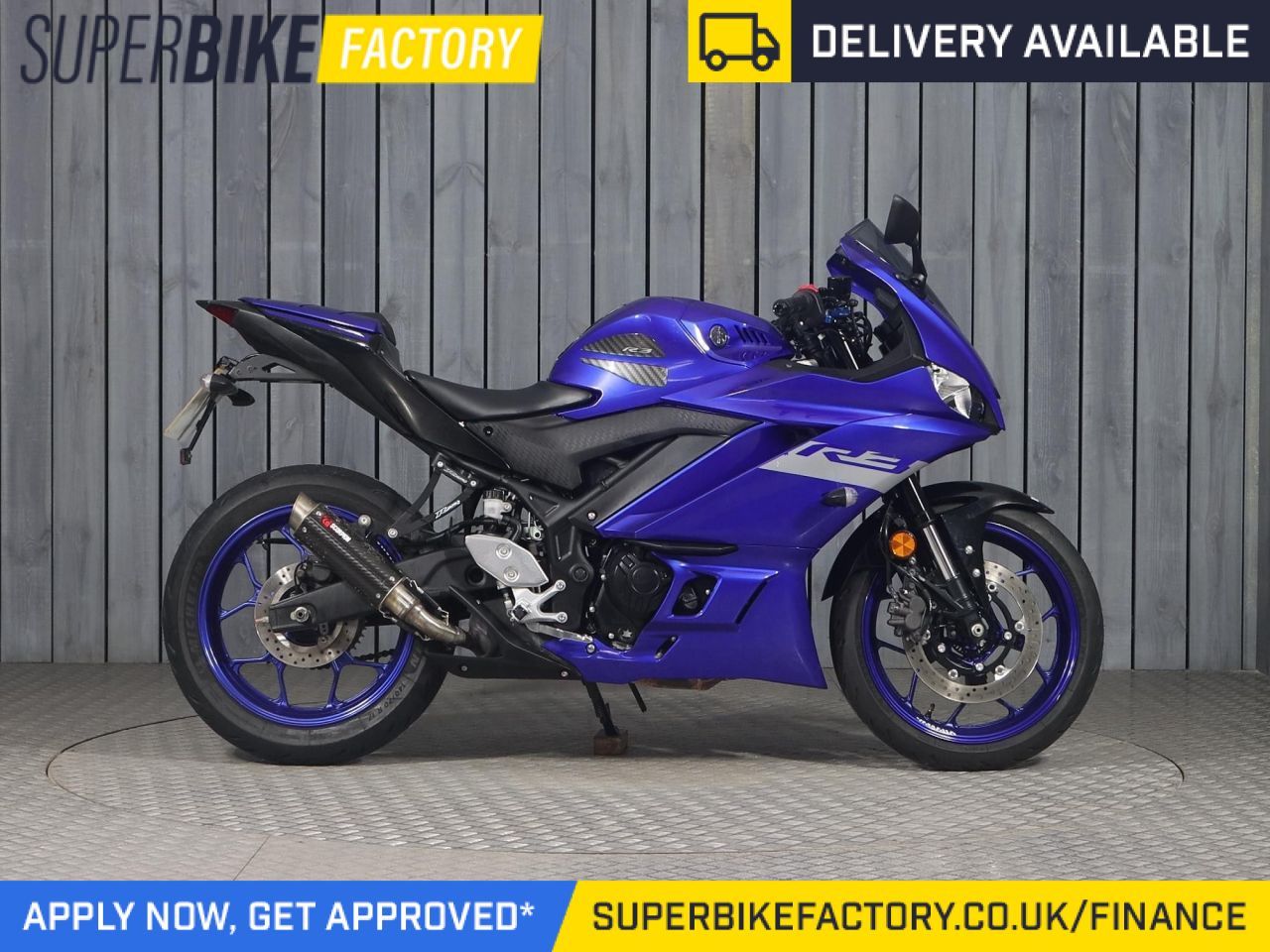 2021 YAMAHA R3 BLUE with 3324 miles - Used Motorbikes Dealer: Cheshire ...