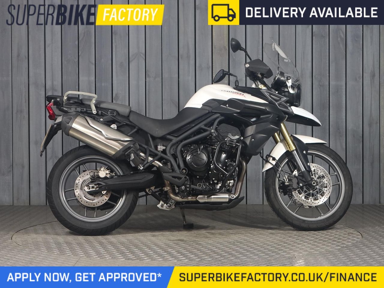 2014 TRIUMPH TIGER 800 WHITE with 18631 miles - Used Motorbikes Dealer ...