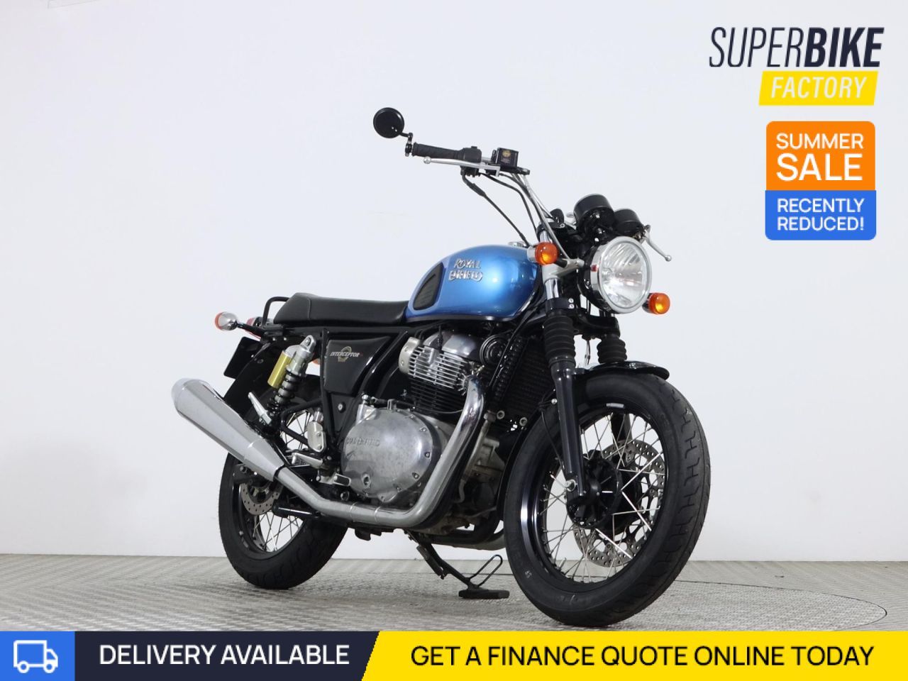 2021 ROYAL ENFIELD INTERCEPTOR 650 BLUE with 2415 miles - Used ...
