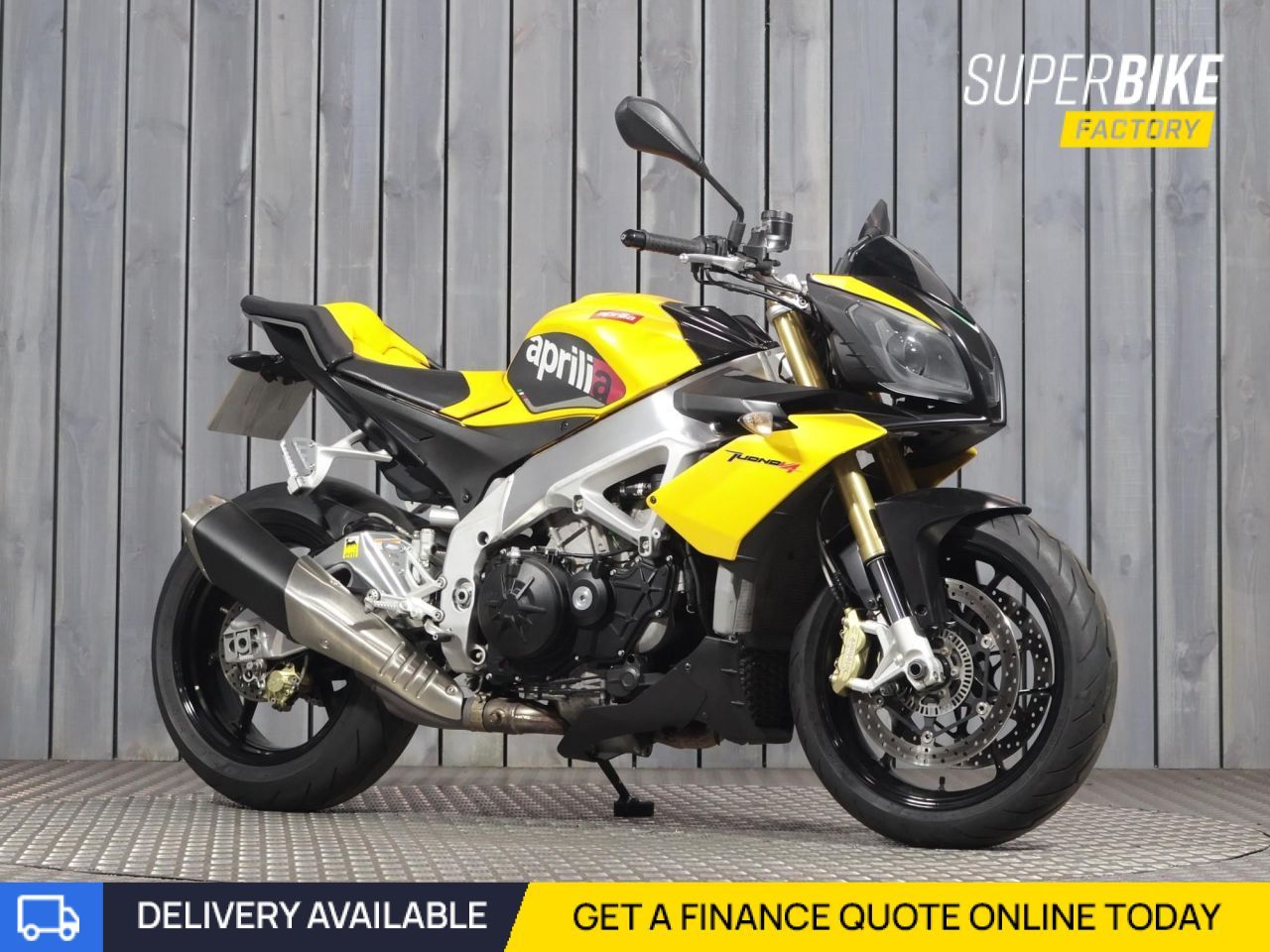 2013 APRILIA TUONO 1000 V4 YELLOW with 15009 miles - Used Motorbikes ...