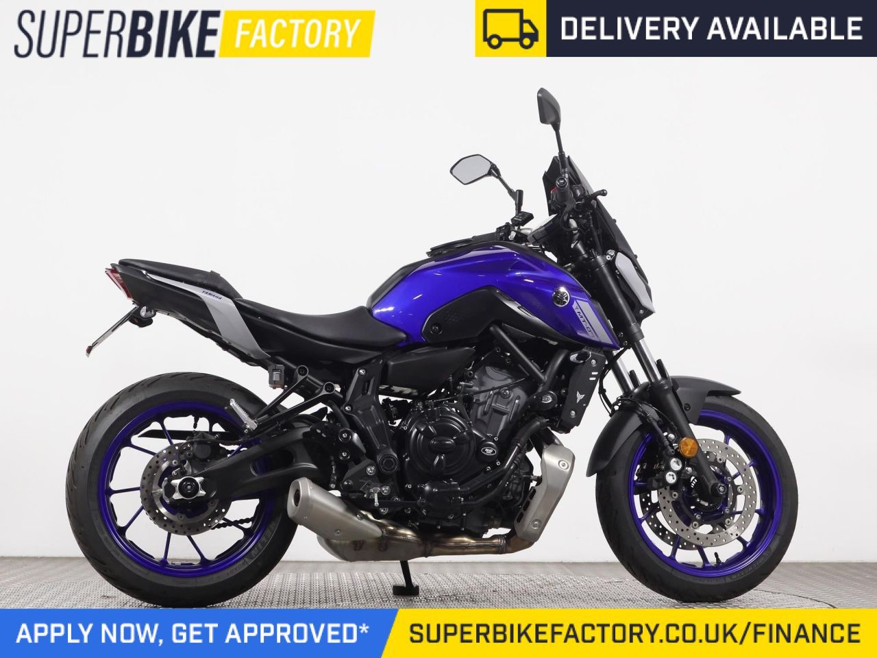 2021 YAMAHA MT-07 BLUE with 1446 miles - Used Motorbikes Dealer ...