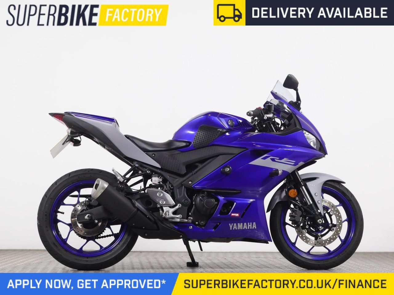 2021 YAMAHA R3 BLUE with 3288 miles - Used Motorbikes Dealer: Cheshire ...