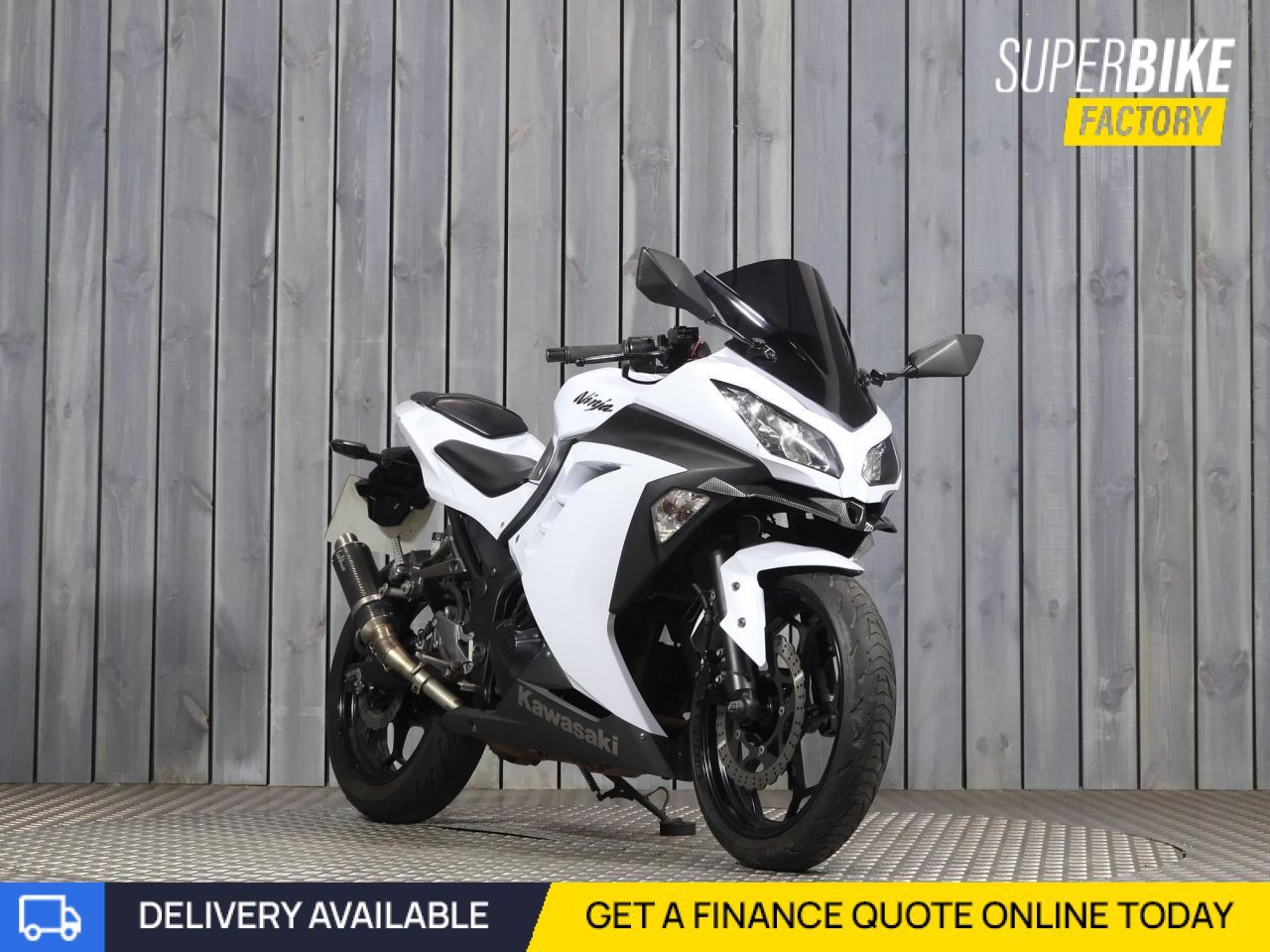 2015 KAWASAKI NINJA 300 WHITE with 14590 miles - Used Motorbikes Dealer ...