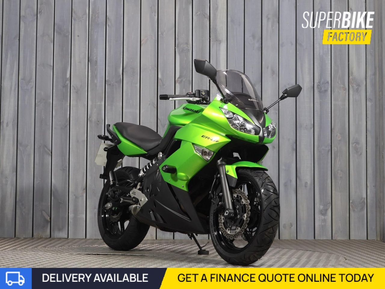 2010 KAWASAKI ER-6F GREEN with 14640 miles - Used Motorbikes Dealer: Cheshire & Donington Park ...