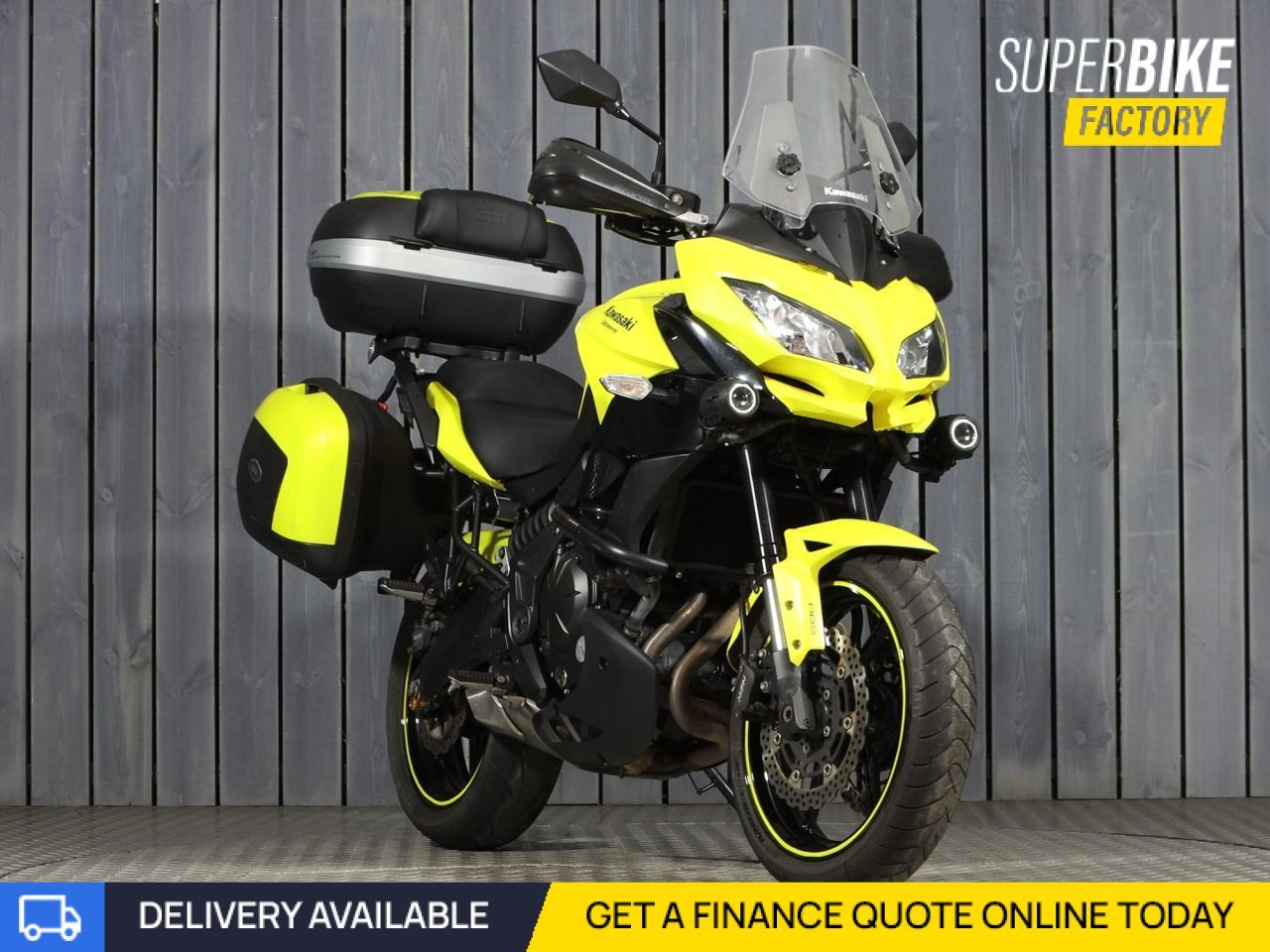 2015 KAWASAKI VERSYS 650 YELLOW with 12772 miles Used Motorbikes Dealer Macclesfield Donington Park The Superbike Factory