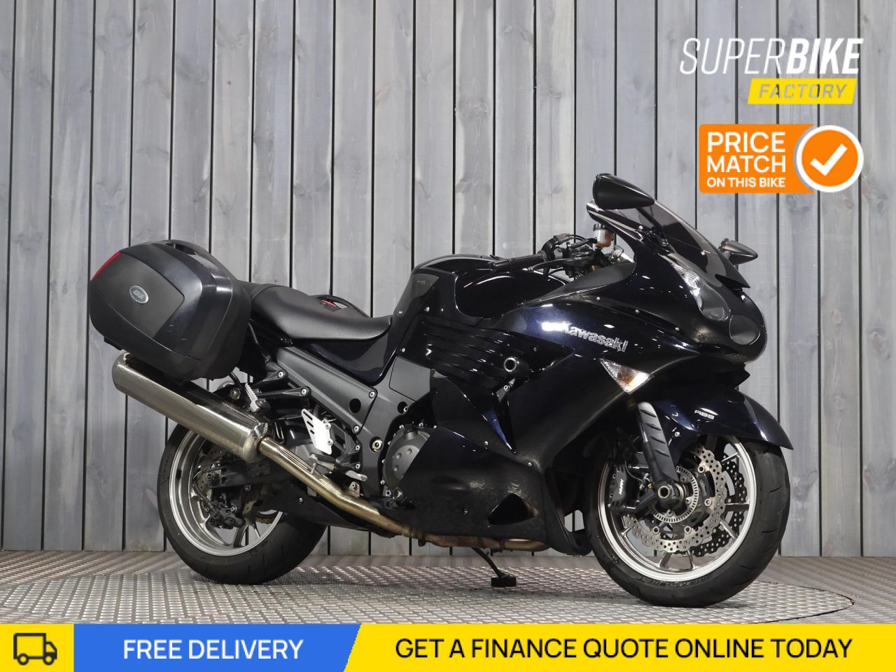 2008 KAWASAKI ZZR1400 BLUE with 10345 miles - Used Motorbikes Dealer ...