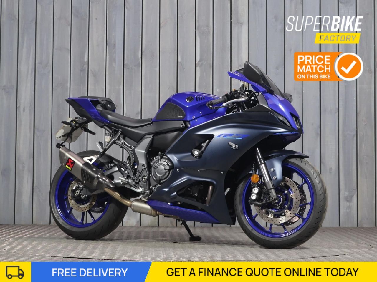 2021 YAMAHA R7 BLUE with 853 miles - Used Motorbikes Dealer ...