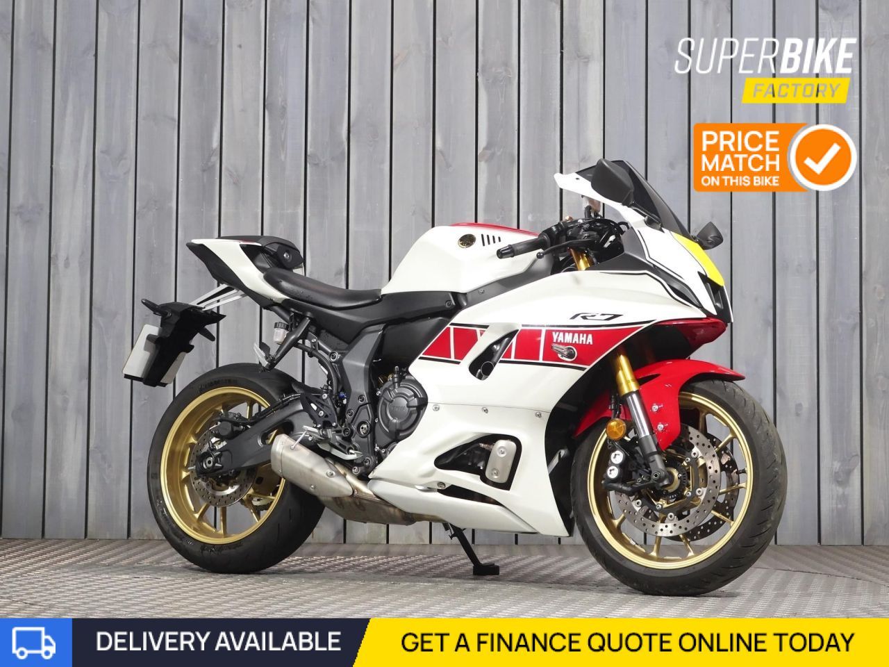2023 YAMAHA R7 WHITE with 1141 miles - Used Motorbikes Dealer: Cheshire ...