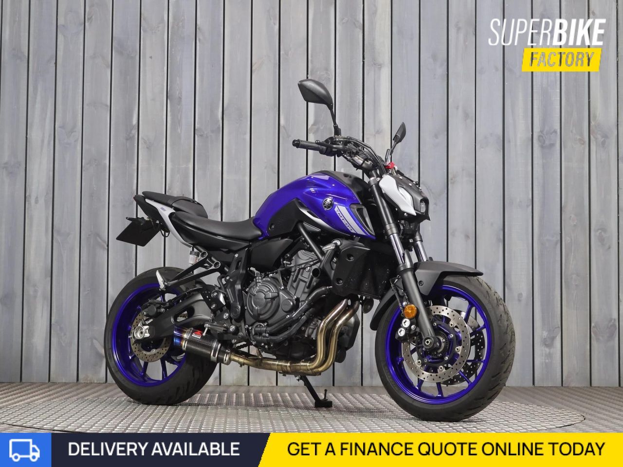 2021 YAMAHA MT-07 BLUE with 1776 miles - Used Motorbikes Dealer ...