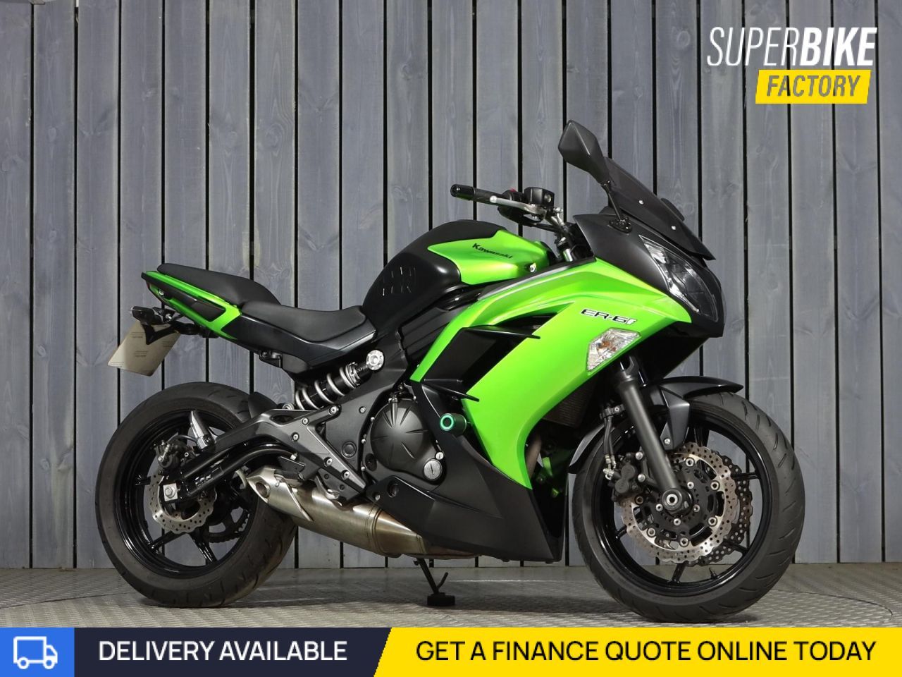 2014 KAWASAKI ER-6F GREEN with 5052 miles - Used Motorbikes Dealer: Cheshire & Donington Park ...