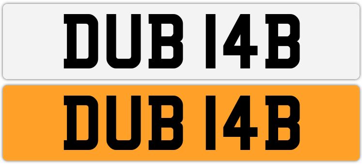 Number Plate Plate £8,000